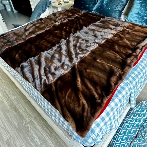 Ralph Lauren Home | Bedding | Rare Ralph Lauren Real Mink Bedspread ...